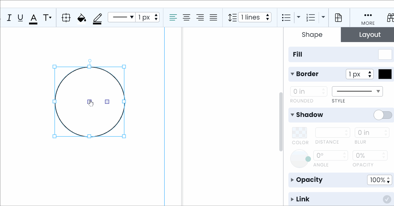 Edit and format shapes