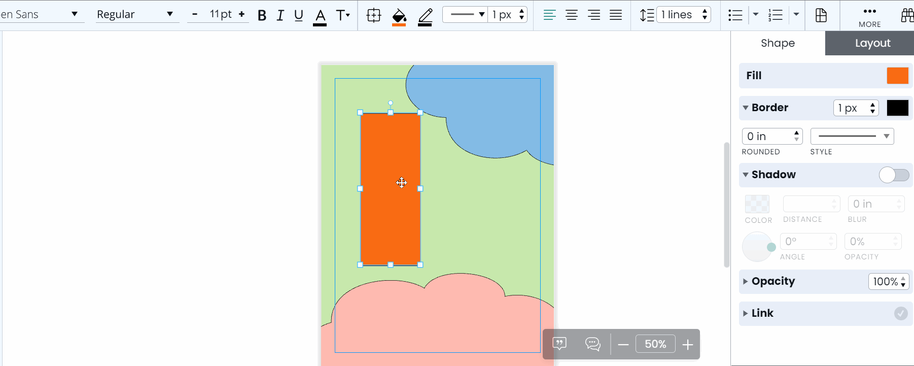 Edit and format shapes