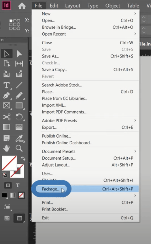 Import InDesign files