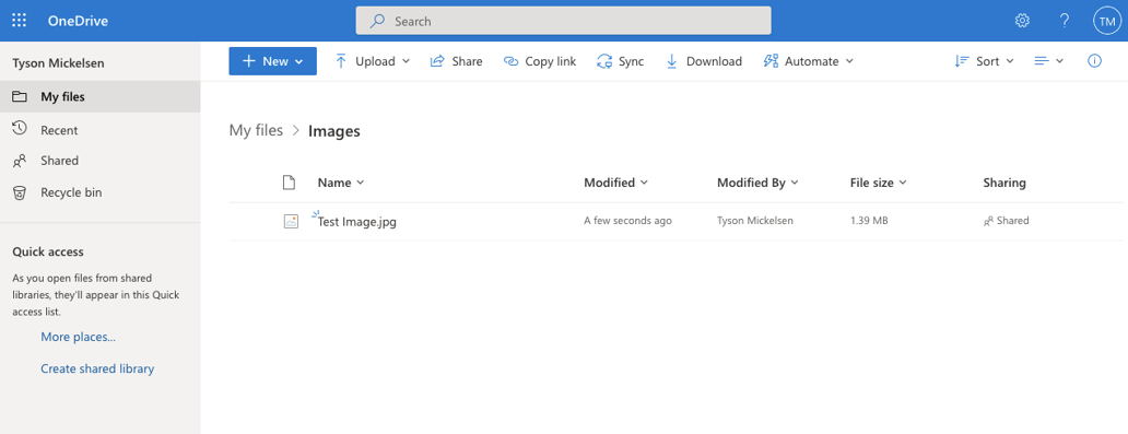 How to create a public download link from OneDrive Business