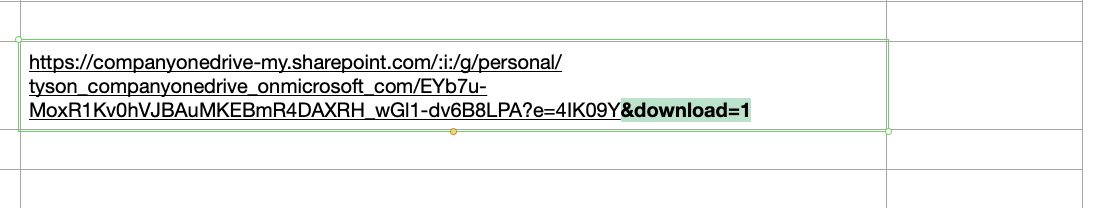 How to create a public download link from OneDrive Business