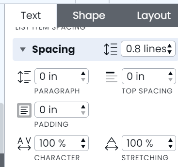 Edit and format text